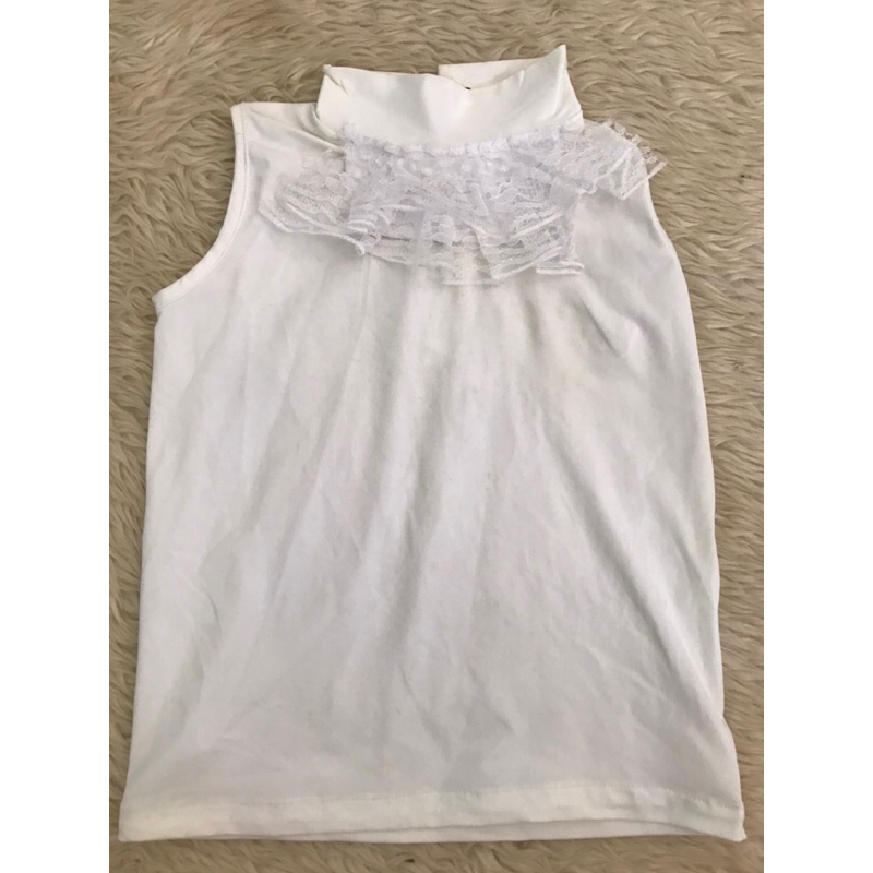 plain white sleeveless turtle neck for kids | Shopee Philippines