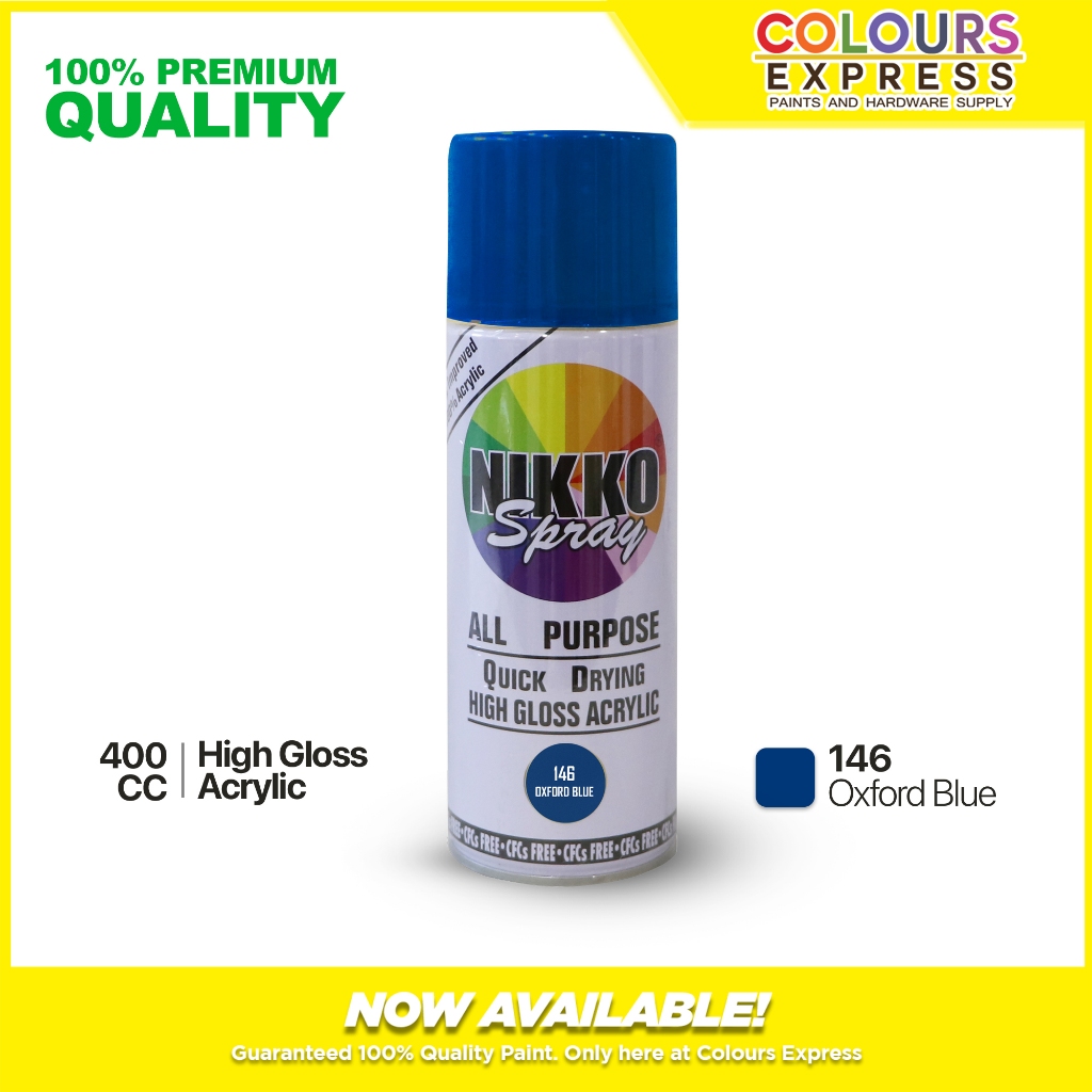 Nikko Spray Paint 146 Oxford BlueAll Purpose Quick Drying High Gloss ...