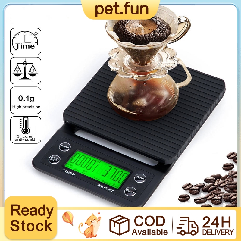 Home Hand-brewed Coffee Scale 0.1g High-precision Gram Scale Mini ...