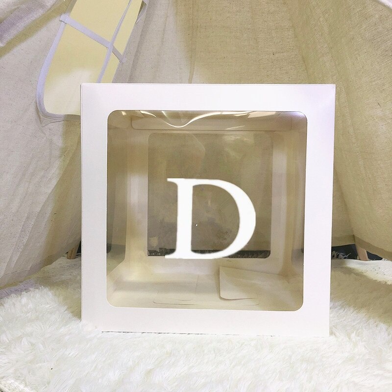 Transparent White Balloon Box Boss Baby Theme Party Decorations ...