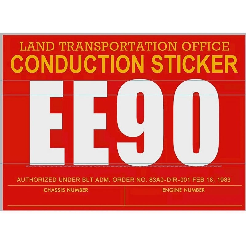 Restoration of Conduction Sticker Toyota Corolla EE90 2pcs (Original 3M ...