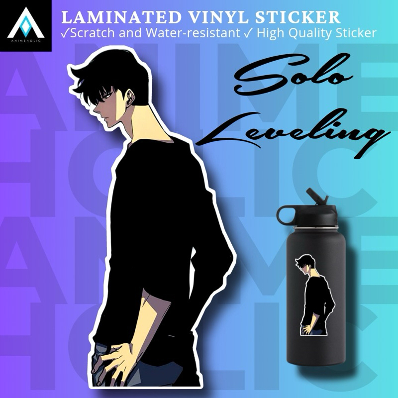 SOLO LEVELING SUNG JIN WOO SHADOW MONARCH LAMINATED VINYL STICKERS PART ...