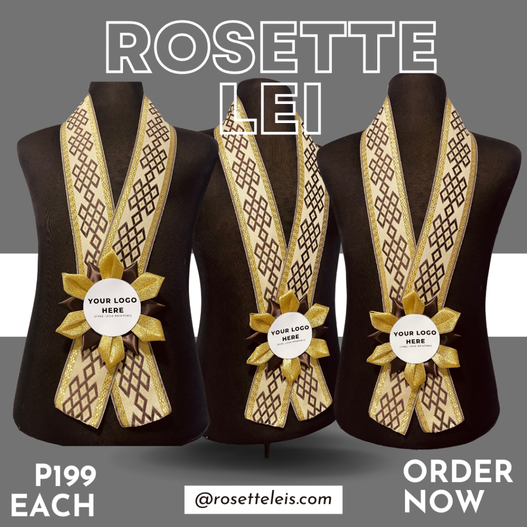 Rosette Lei Garland Gold Edition for VIPs, Guests, or as Welcome Lei ...