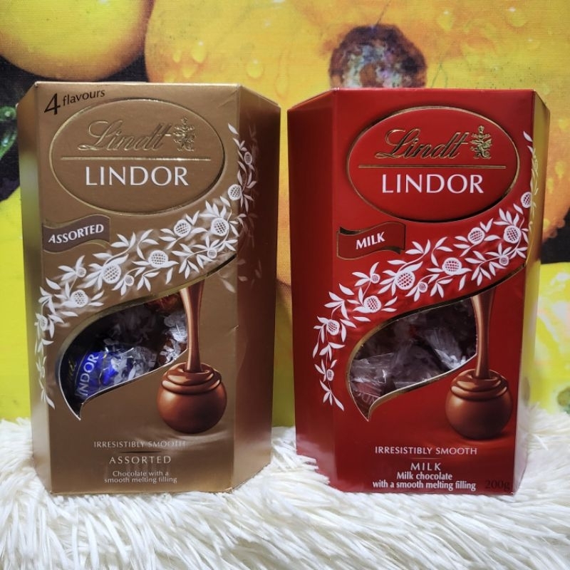 Lindt Lindor Milk/Assorted Chocolate 200grams | Shopee Philippines