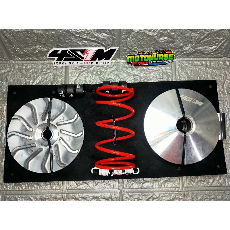 4S1M Pulley CVT Half Set MIO125, M3, SOUL125, GRAVIS, GEAR, FAZZIO ...
