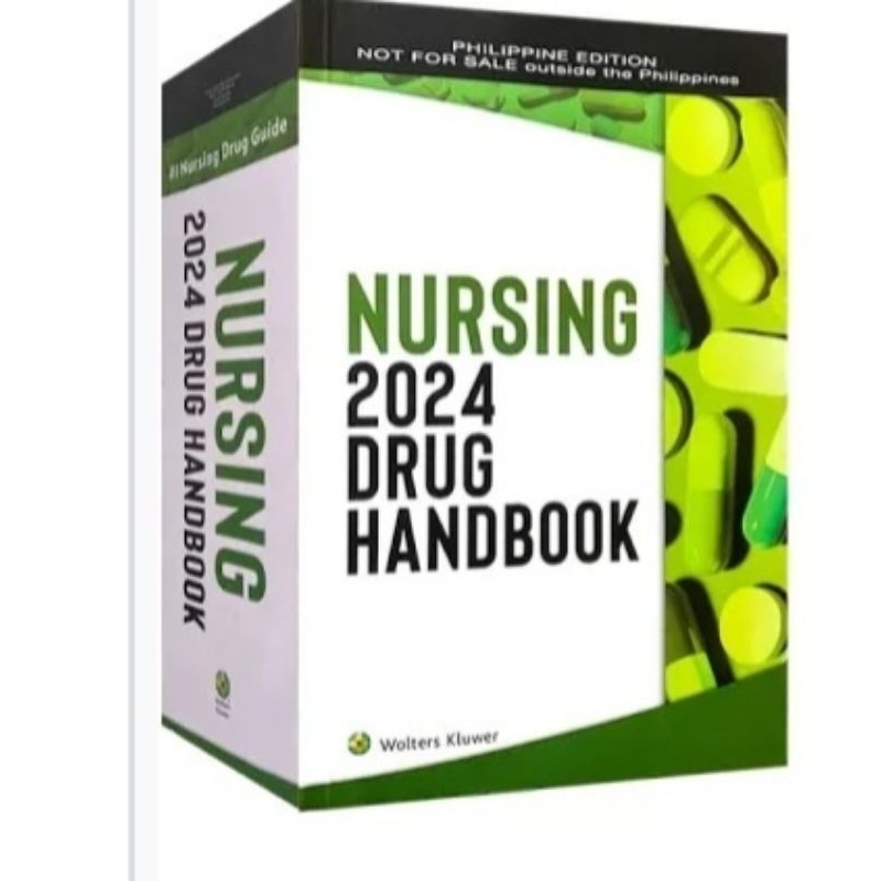 Nursing Drug handbook 2024 original copy | Shopee Philippines