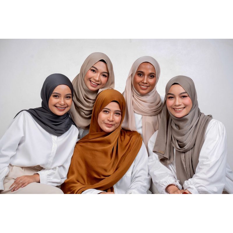 ALEEFA Velvet Satin Hijab | Shopee Philippines