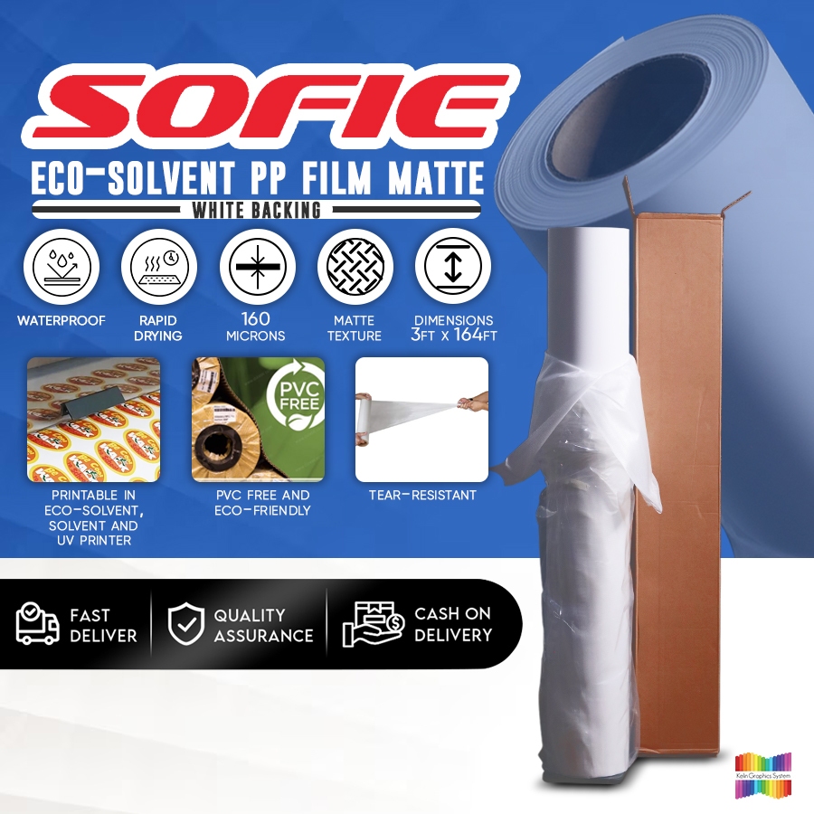 KGS Sofie PP (Polypropylene) Film Matte White Backing for Posters, and ...