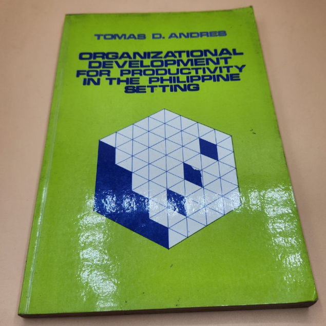 Tomas Andres Organization development OD for productivity in the philippine setting filipinos ...