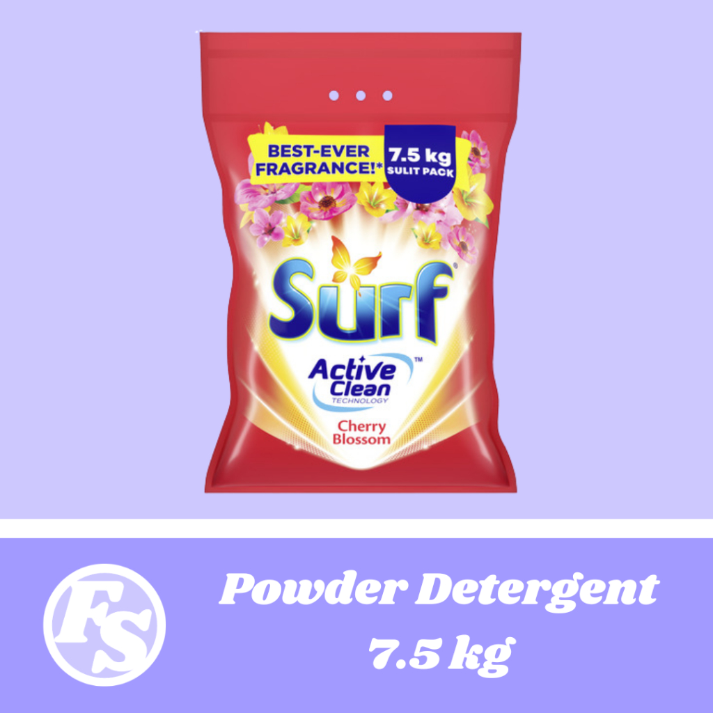Surf Active Clean Cherry Blossom Powder Detergent 7.5kg | Shopee ...