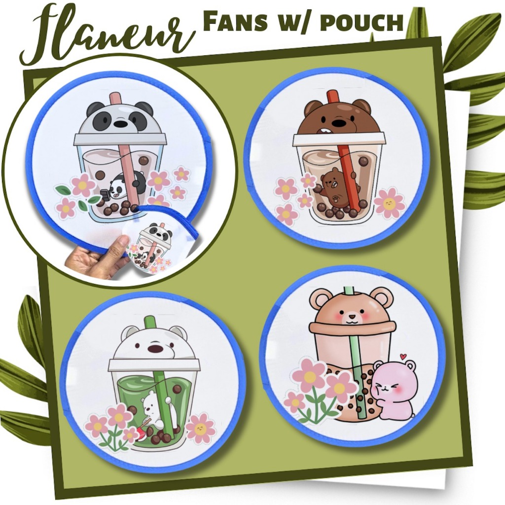 Panda Wbb Design Ice Bear Grizzly Aesthetic Souvenir Giveaways Foldable ...