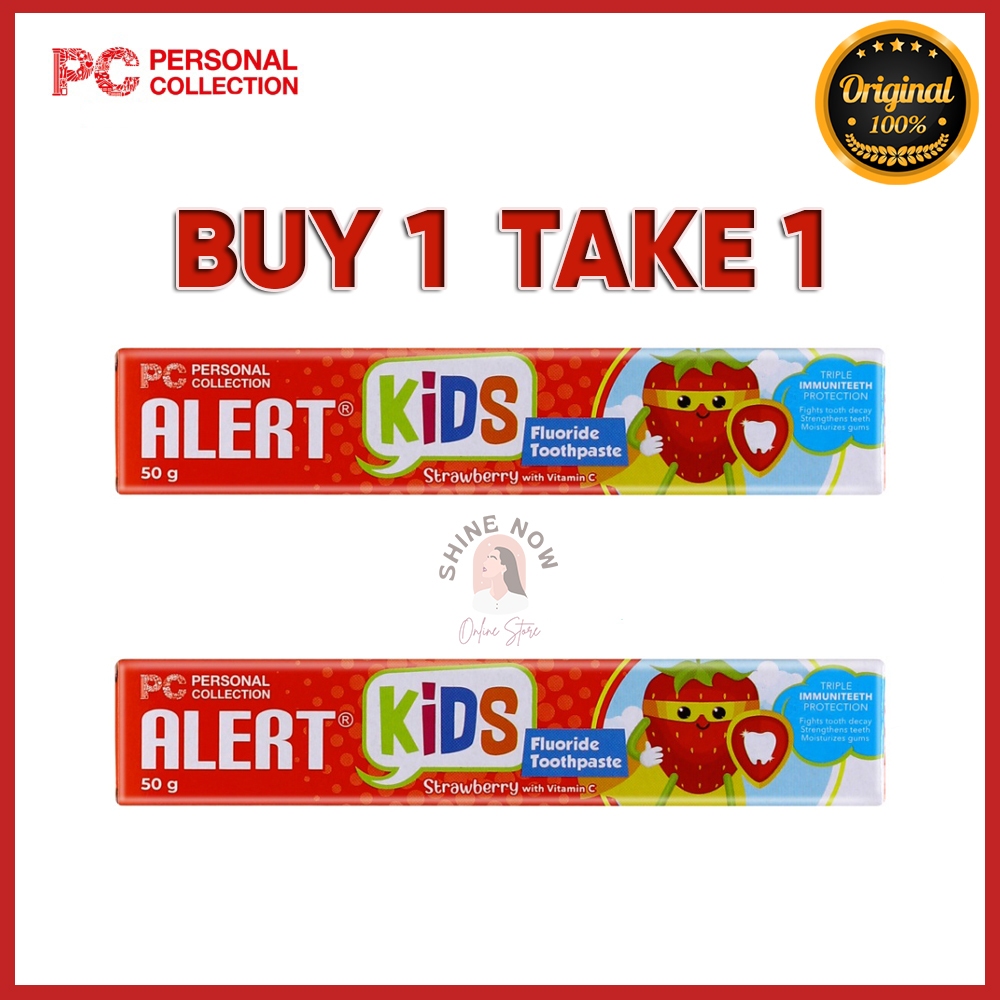 Buy 1 take 1 Alert Kids Toothpaste with Vitamin C, fight tooth decay ...