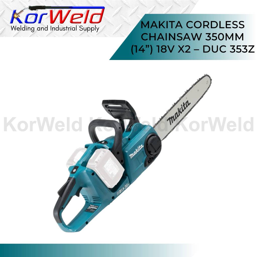 Makita DUC353Z Cordless Chainsaw 350mm (14") 18V x2 (36V) LXT® Li-Ion ...