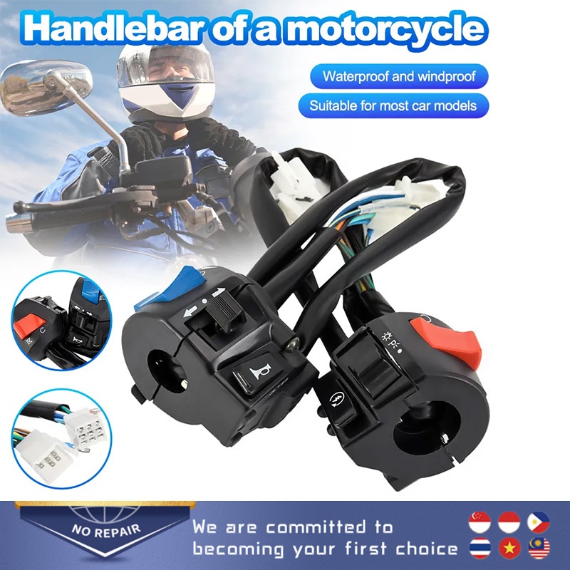 Left And Right Switch (universal ) Motorcycle Handlebar Mount On Off ...