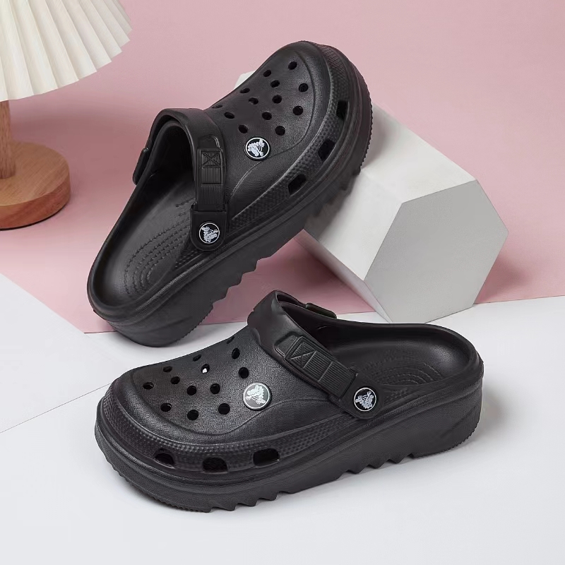 Crocs hole Thick bottom sandals for men women | Shopee Philippines