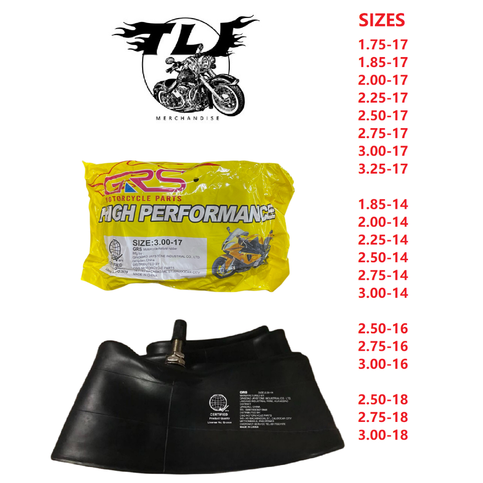 TLJ Motorcycle 1PC GRS Brand Interior Tube Heavy Duty 14/16/17/18/175 ...