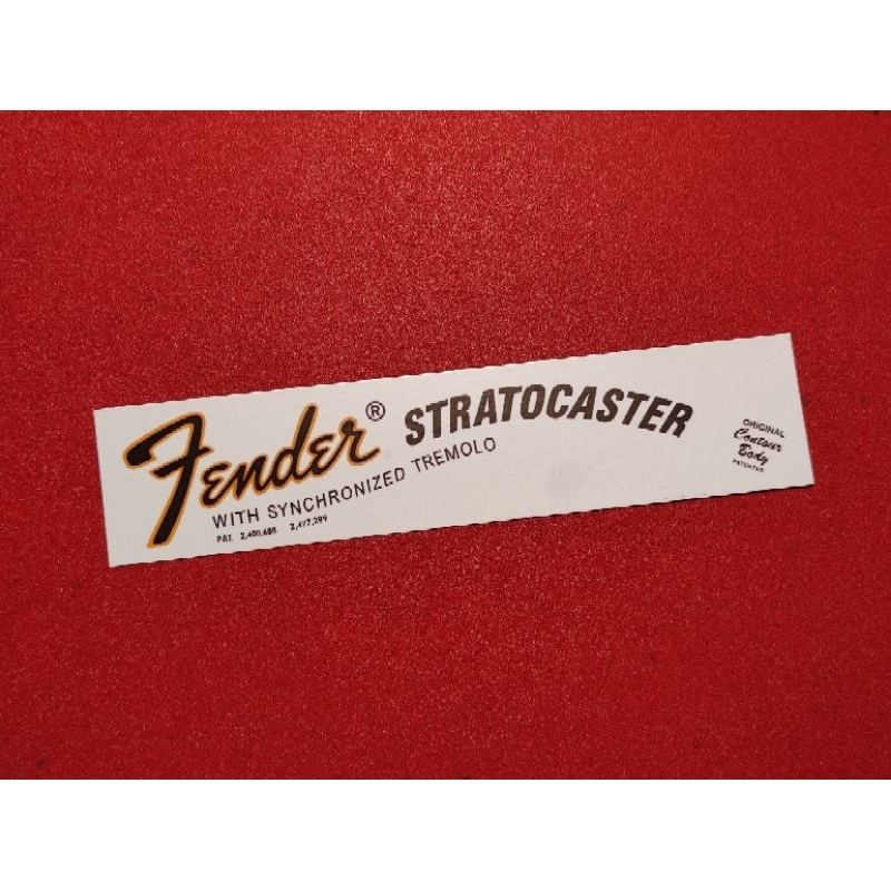 1969 FENDERR STRAT*CASTER BIG LARGE HEADSTOCK WATERSLIDE GUITAR DECALS ...