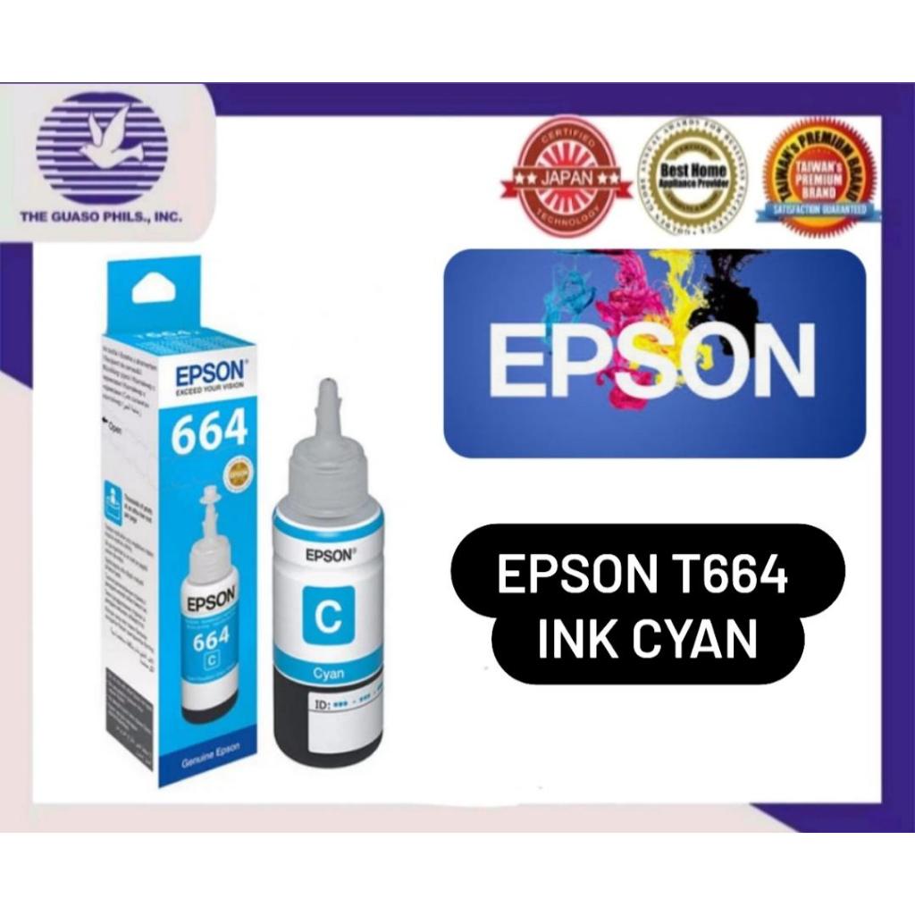Epson T6642 Cyan Original Ink Bottle 70ml | Shopee Philippines
