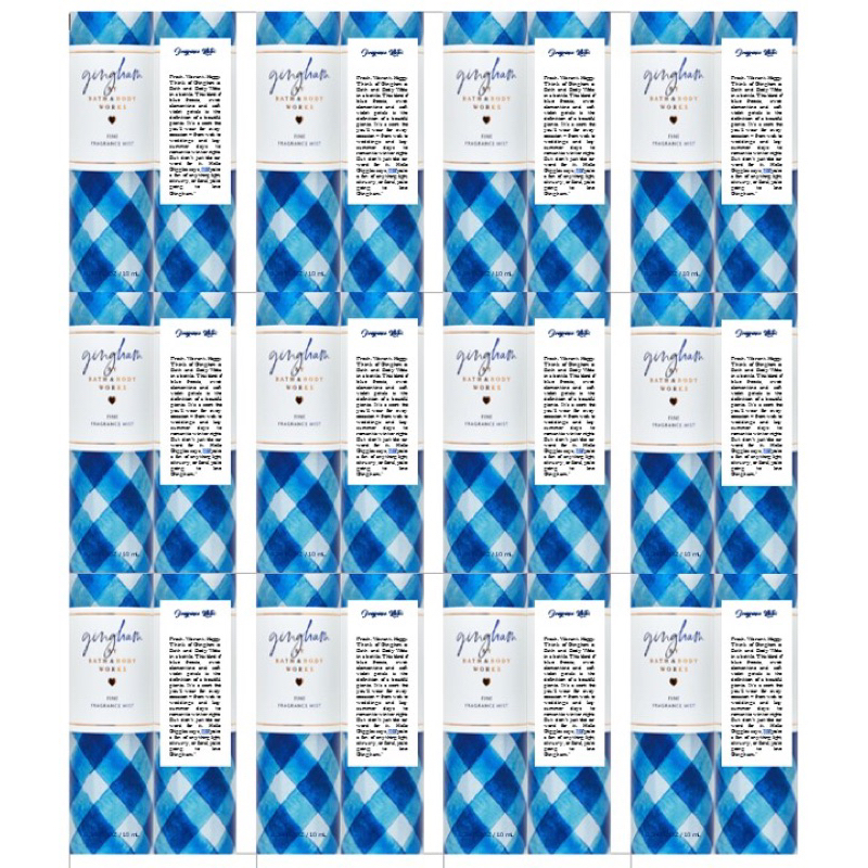 Waterproof Decant Label Sticker for Decant Takal Business 5ml 10ml 30ml ...