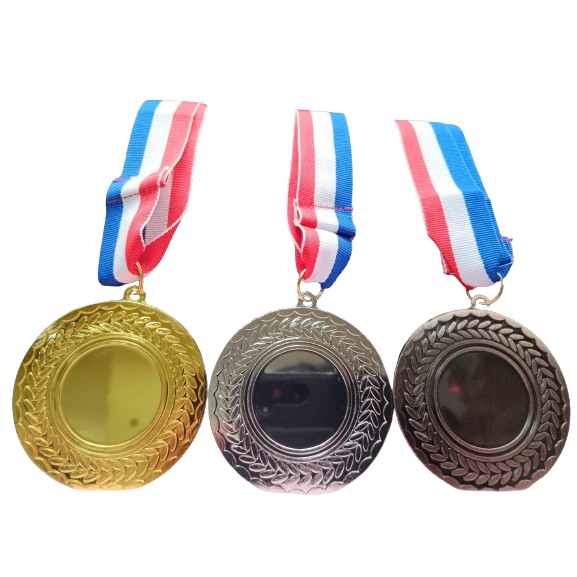 NEW ORDINARY LACE BLANK MEDAL 6.5CM(GOLD/SILVER/BRONZE) | Shopee ...