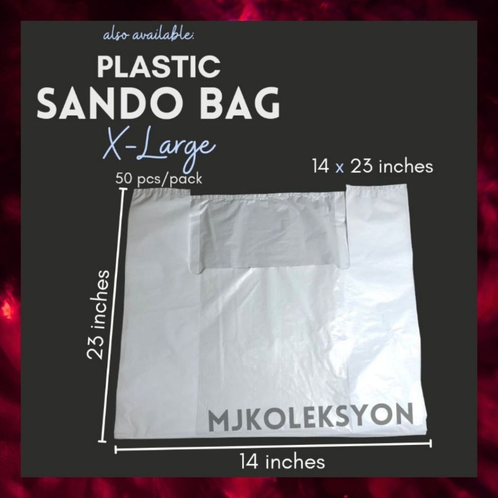 Plastic Sando Bag 50pcs per pack XL AND JUMBO Size | Shopee Philippines
