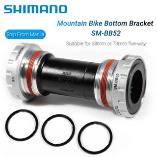 Shimano SM-BB52 Mountain Road Bike Bottom Bracket 68/73mm Deore Alivio Hollowtech II Bicycle MTB ...