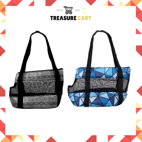 TC Pet Carrier Shoulder Net/Mesh Bag Assorted Design in 3 Sizes ...