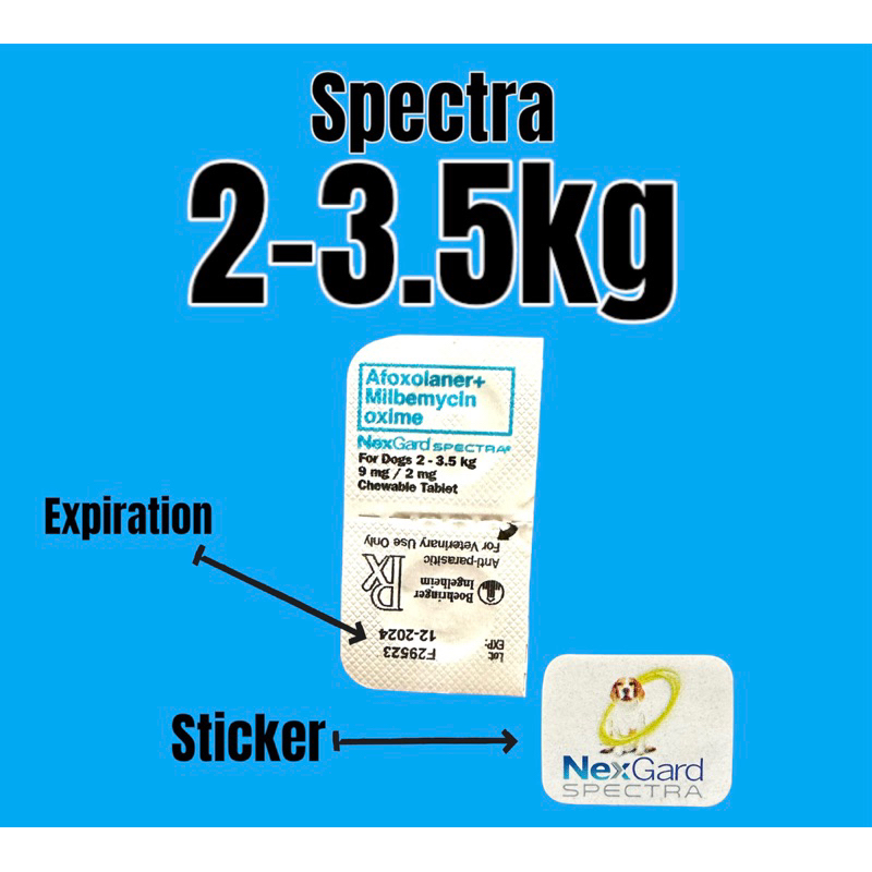 Nexgard Spectra / Nexgard Plain Chewable (1 Tablet only Free STICKER ...