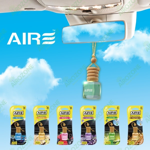 AIROZONE Wooden Hanging Home Fragrance Air Freshener for Room Bedroom Car Pet Order Eliminator ...