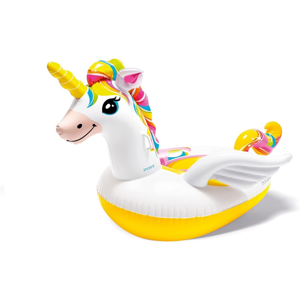 COD Intex Giant Inflatable Mega Unicorn Island Ride On Swimming Pool ...