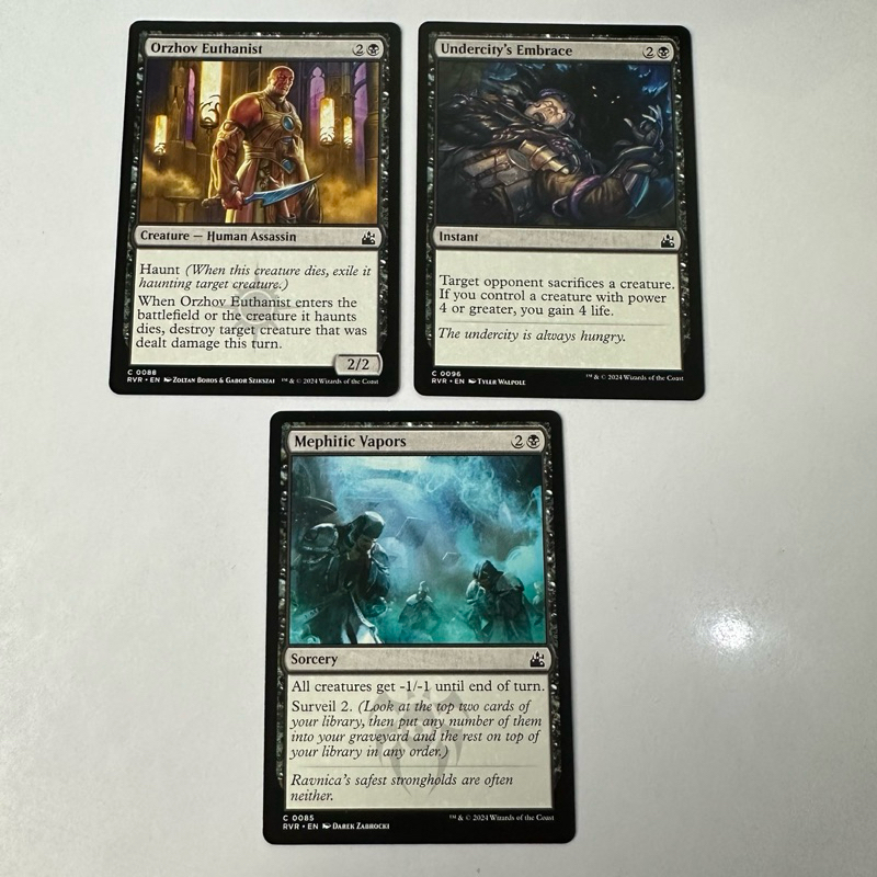 ORZHOV EUTHANIST | MEPHITIC VAPORS | UNDERCITY’S EMBRACE | RVR RAVNICA ...