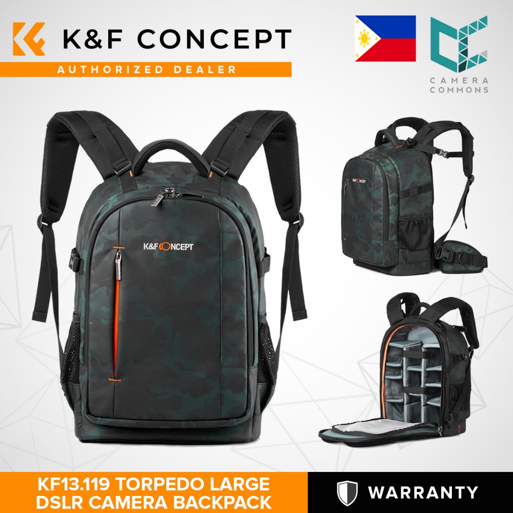 K&F Concept KF13.119 Torpedo Multifunctional Large DSLR Camera Backpack ...