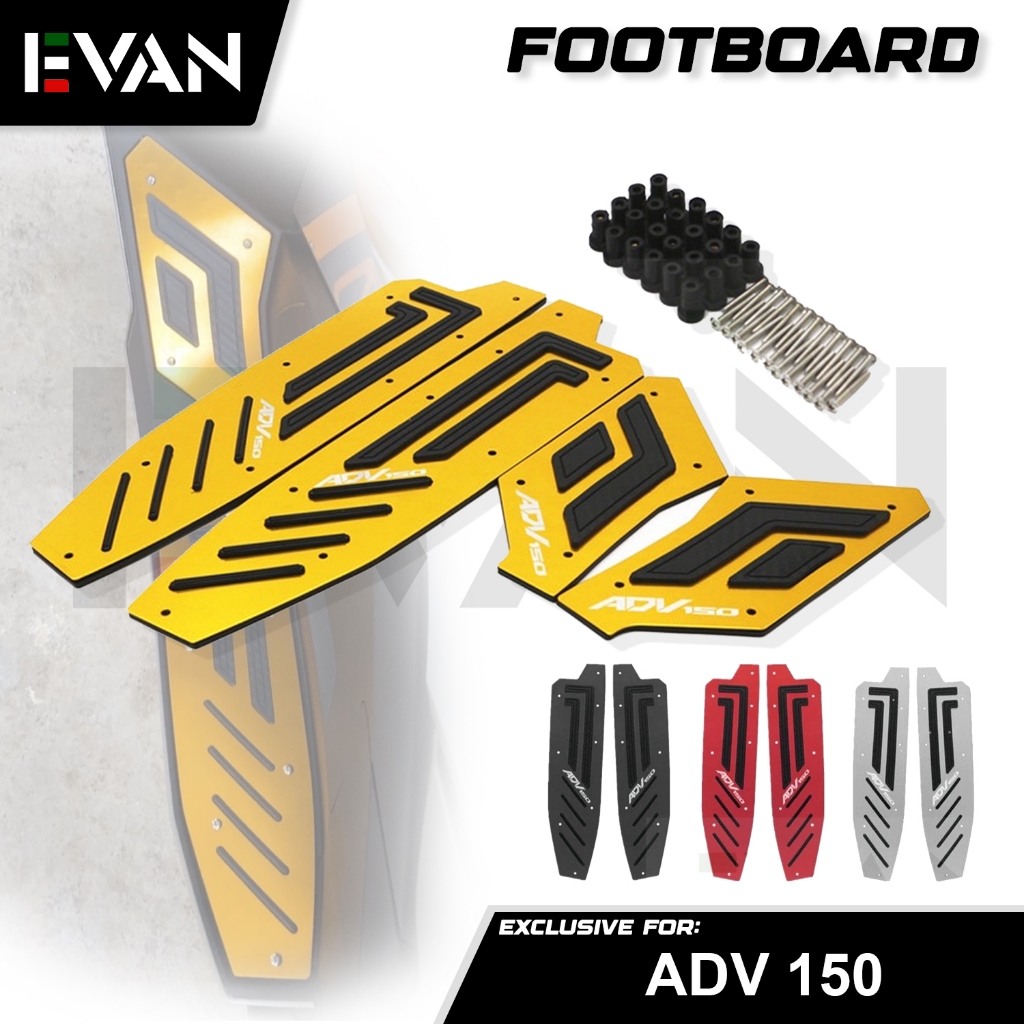 EVAN.PH Honda ADV 150 Footrest Step Board Matting Alloy Quality Made in ...
