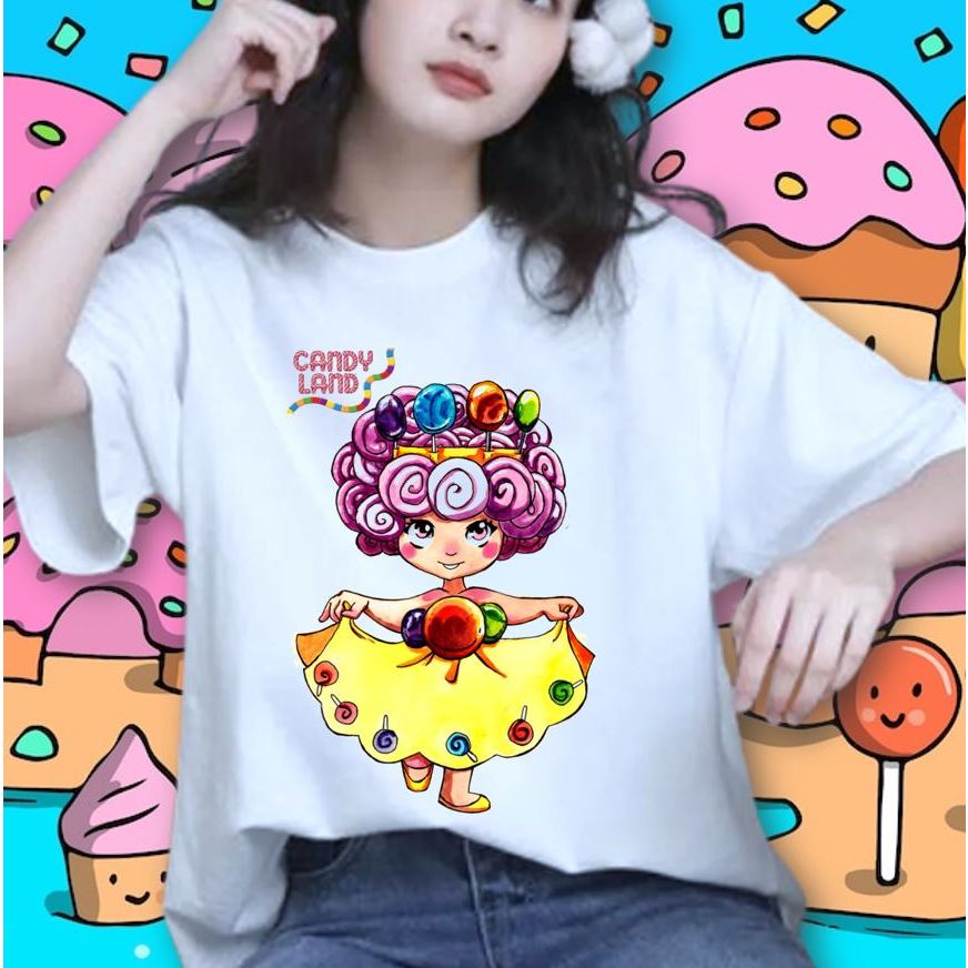 CANDY LAND NEW TEENS AND ADULTS PRINTED GRAPHIC SHIRT UNISEX | Shopee ...