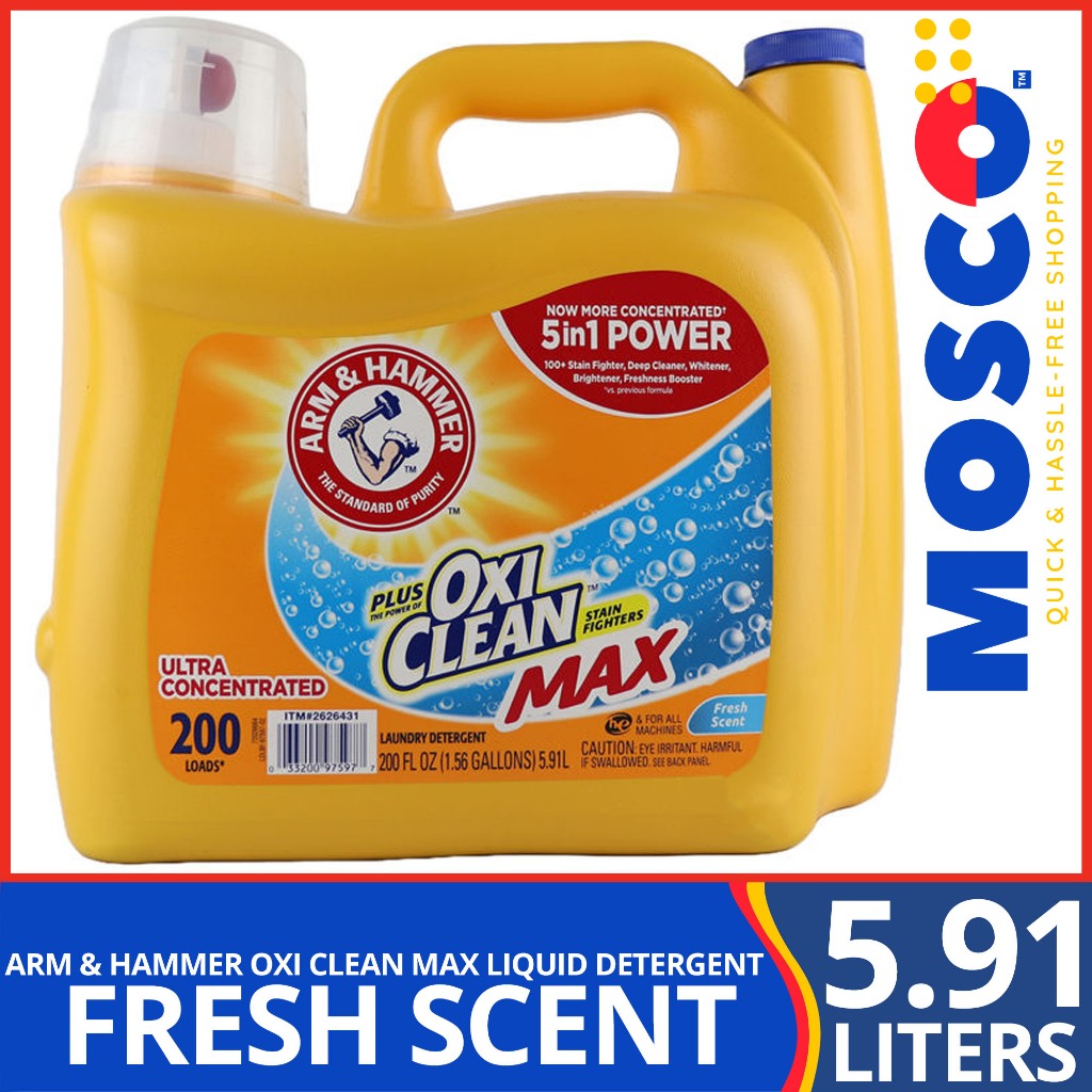 ARM & HAMMER Oxi Clean Max Liquid Detergent 5.91L | Shopee Philippines