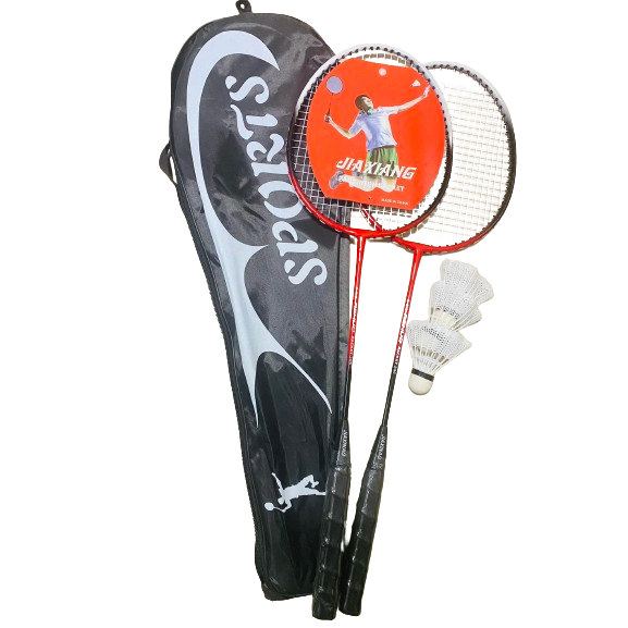 JIA XIANG BADMINTON RACKET ( 1PAIR WITH FREE 3PCS PLASTIC SHUTTLECOCK ...