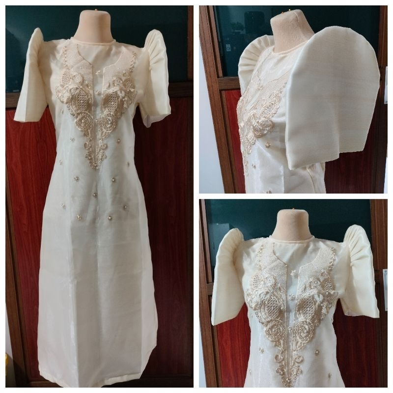 Filipiniana long dress computerize MC 01 embroidery/random burda ...