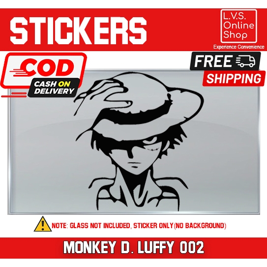 Monkey D. Luffy 002 - For Laptop Motorcycle Motor Car Anime Vinyl ...