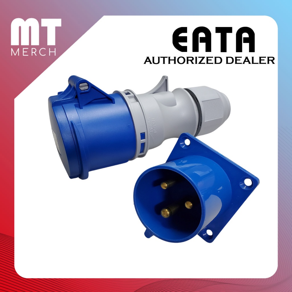 EATA Bundle: IP44 (16A or 32A) Waterproof HD Male Chassis & Female Plug ...