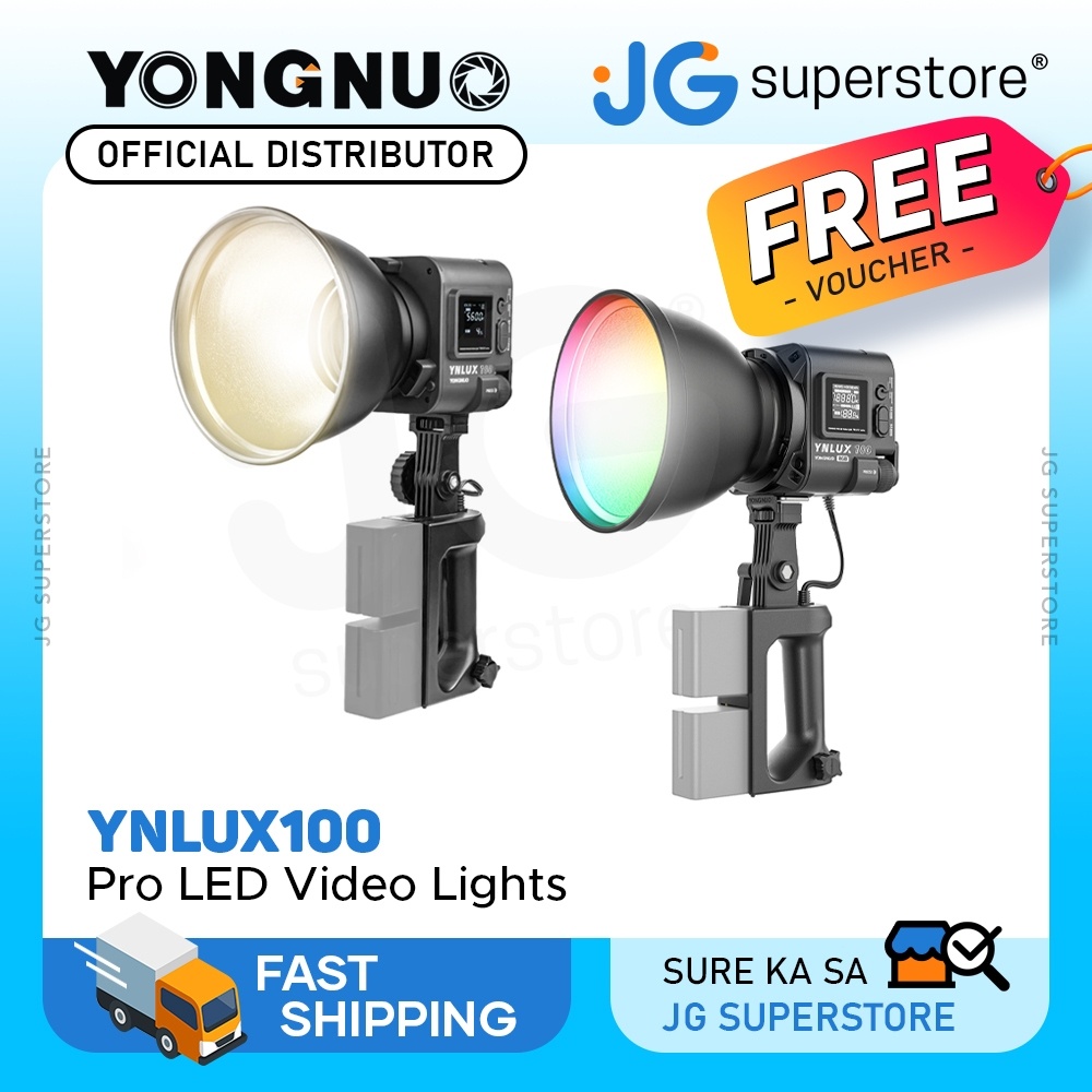 Yongnuo YNLUX100 100W Handheld COB 3200-5600K LED Fill Light Kit w/ LCD Display | Shopee Philippines