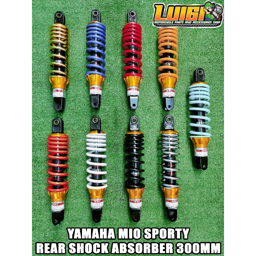 ARIETE MIO SPORTY / MIO I 125 / CLICK / BEAT / SCOOPY / RUSI / SYM REAR SHOCK ABSORBER 300MM ...