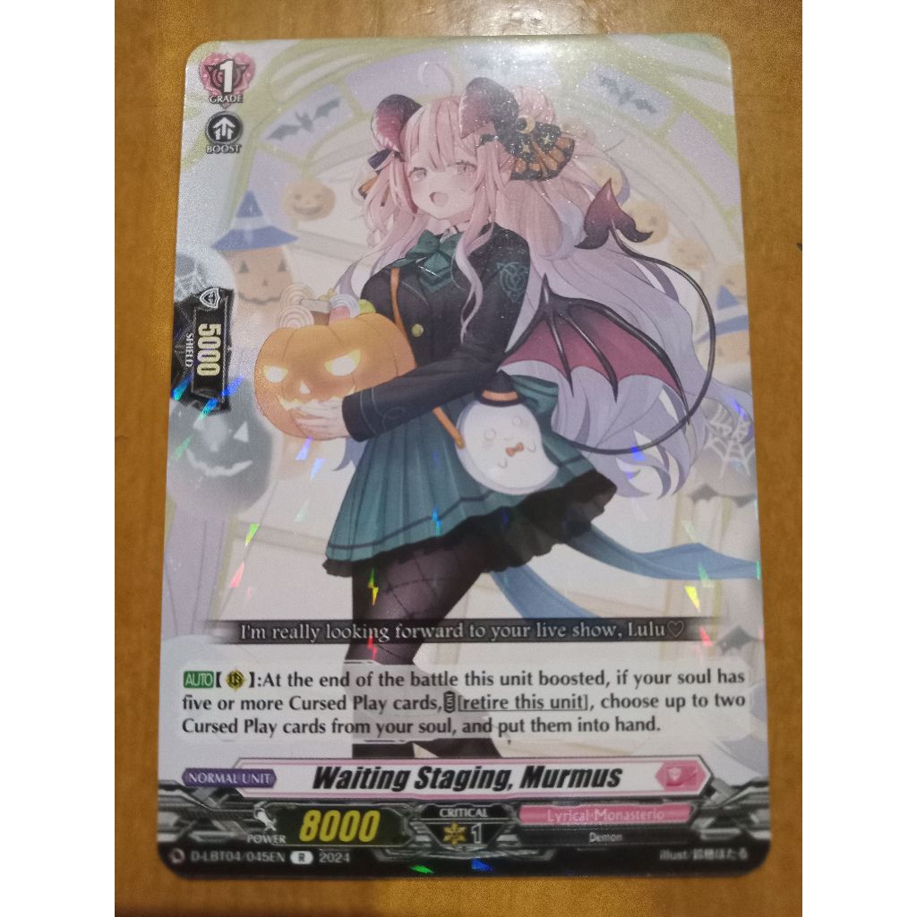 CFV Waiting Staging, Murmus FR Rare D-LBT04 Cardfight Vanguard English ...