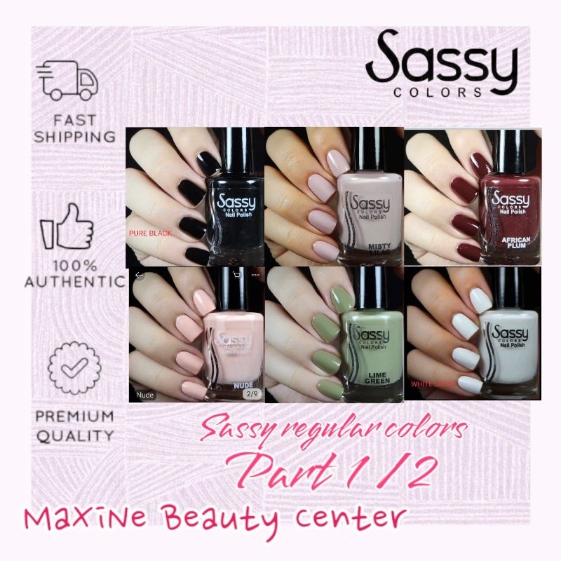 SASSY COLORS REGULAR COLOR nail polish, 12mL cutics, cutiqs, cutix ...