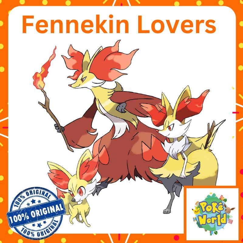 Fennekin Braixen Delphox - Pokemon Starters (Fire Type) - Singles ...