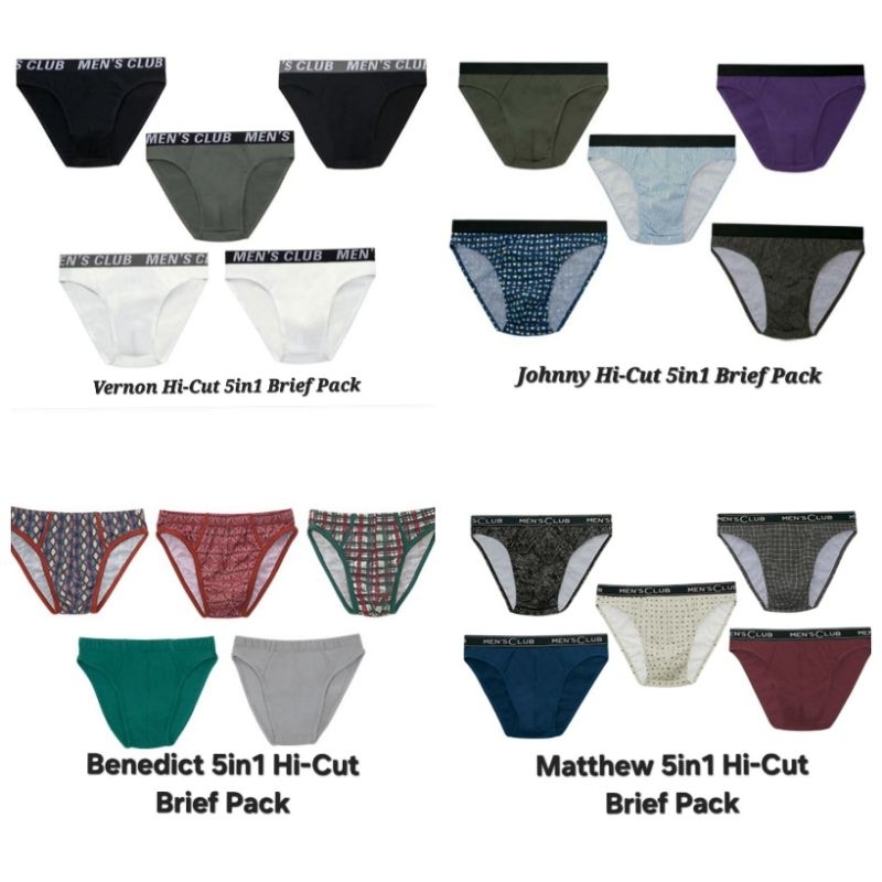 Avon BRIEF HI-CUT 5IN1 MENS CLUB VERNON, MATTHEW, JOHNNY, BENEDICT ...
