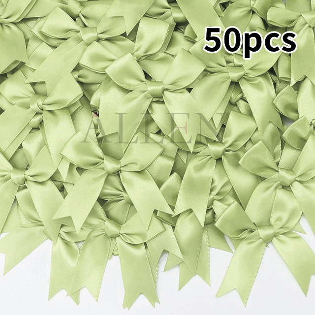 (50pcs/pack) 1'' Satin Ribbon Handmade 8.5cm Wide Swallowtail Bowknot ...