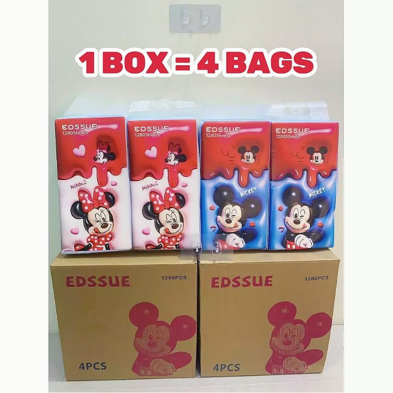 Edssue Thick Soft Tissue 1 BOX (4 Bags) | Shopee Philippines