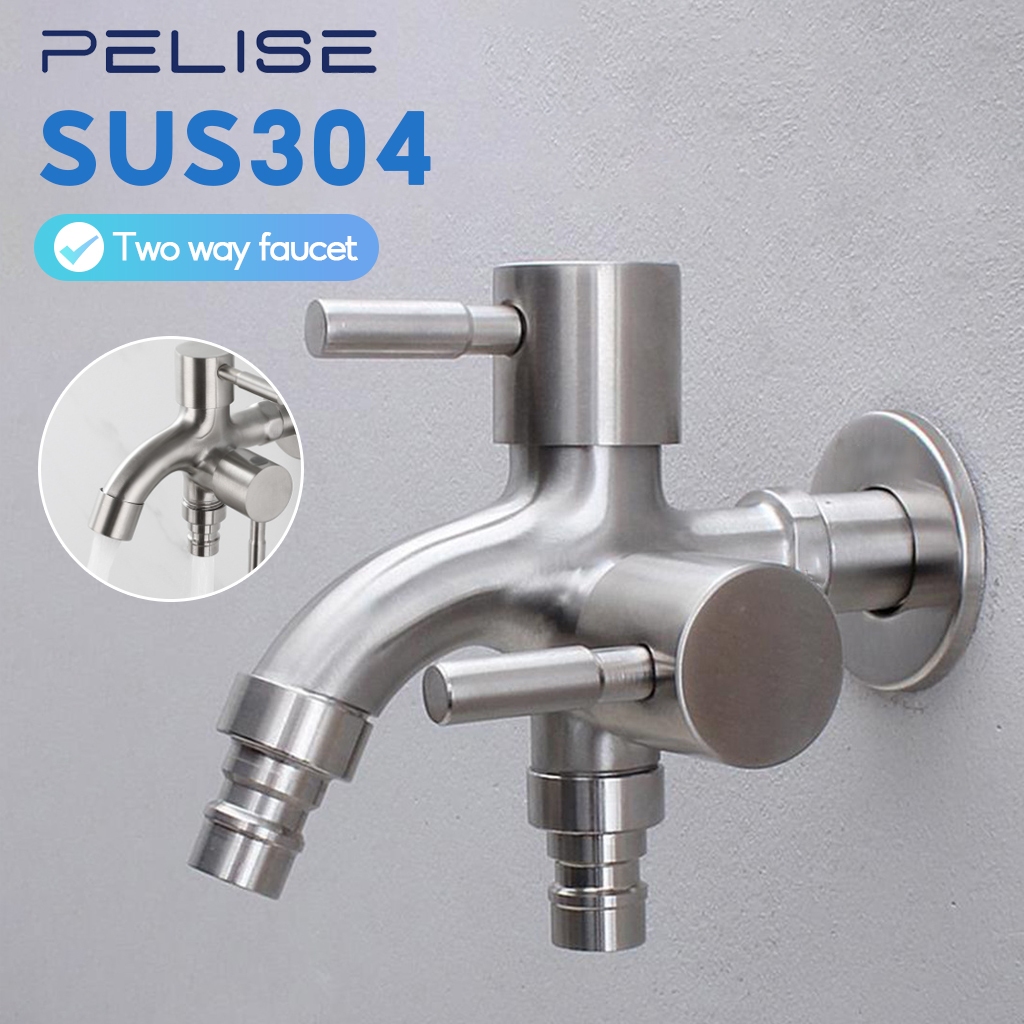 Pelise Two Way Faucet 304 Stainless Steel Dual Function Tap Faucet ...