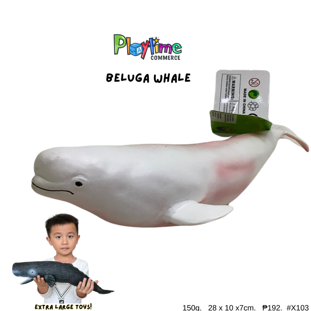 Beluga Whale Sea Animals Rubberized Science Animal Toys High Quality | Shopee Philippines