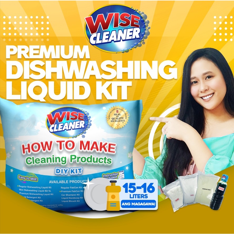 DIY PREMIUM DISHWASHING LIQUID KIT - WISE CLEANER | Shopee Philippines